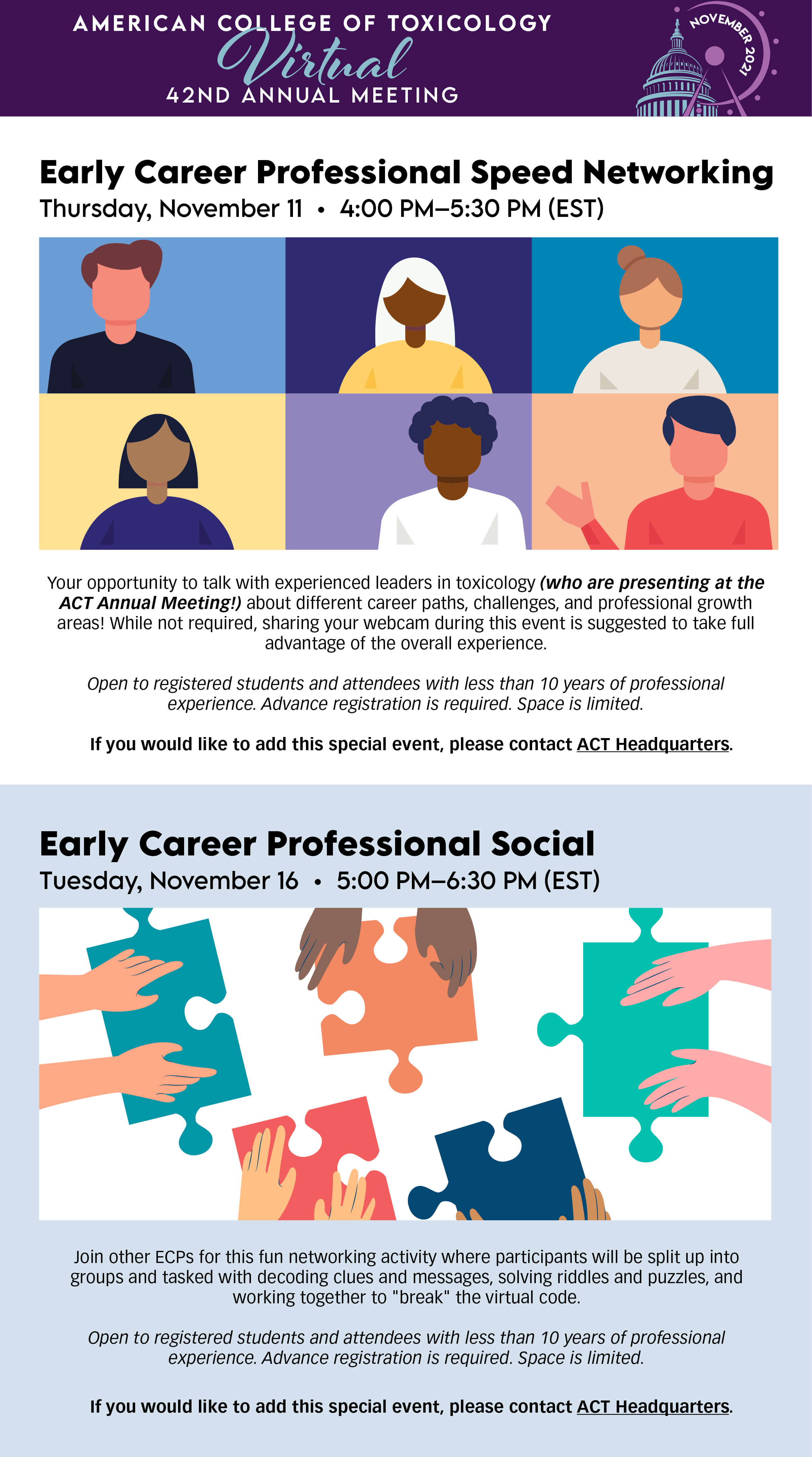 RSVP: Special Networking Events for Early Career Professionals at the ...